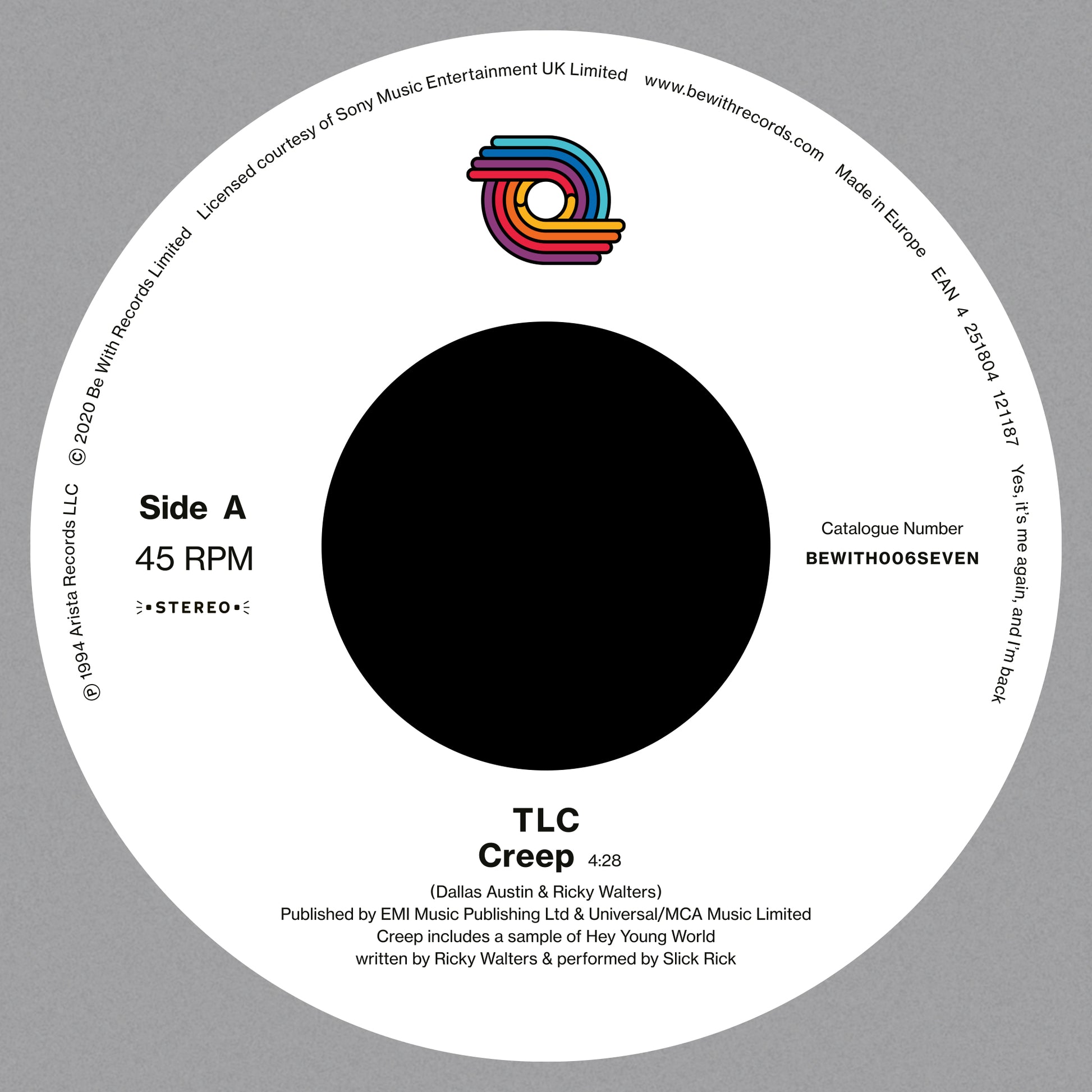 Creep / Waterfalls by TLC Vinyl-Helix Sounds